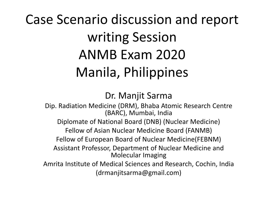 Pre- exam coaching session - Asian Nuclear Medicine Board (ANMB)